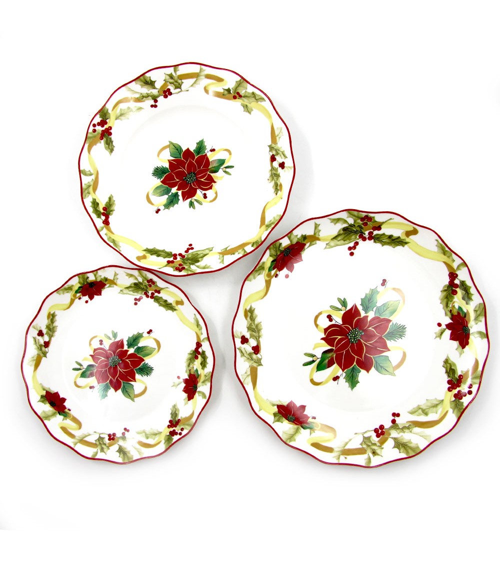 Acquista Servizio Piatti di Natale in Porcellana "Christmas Star" 18 ...